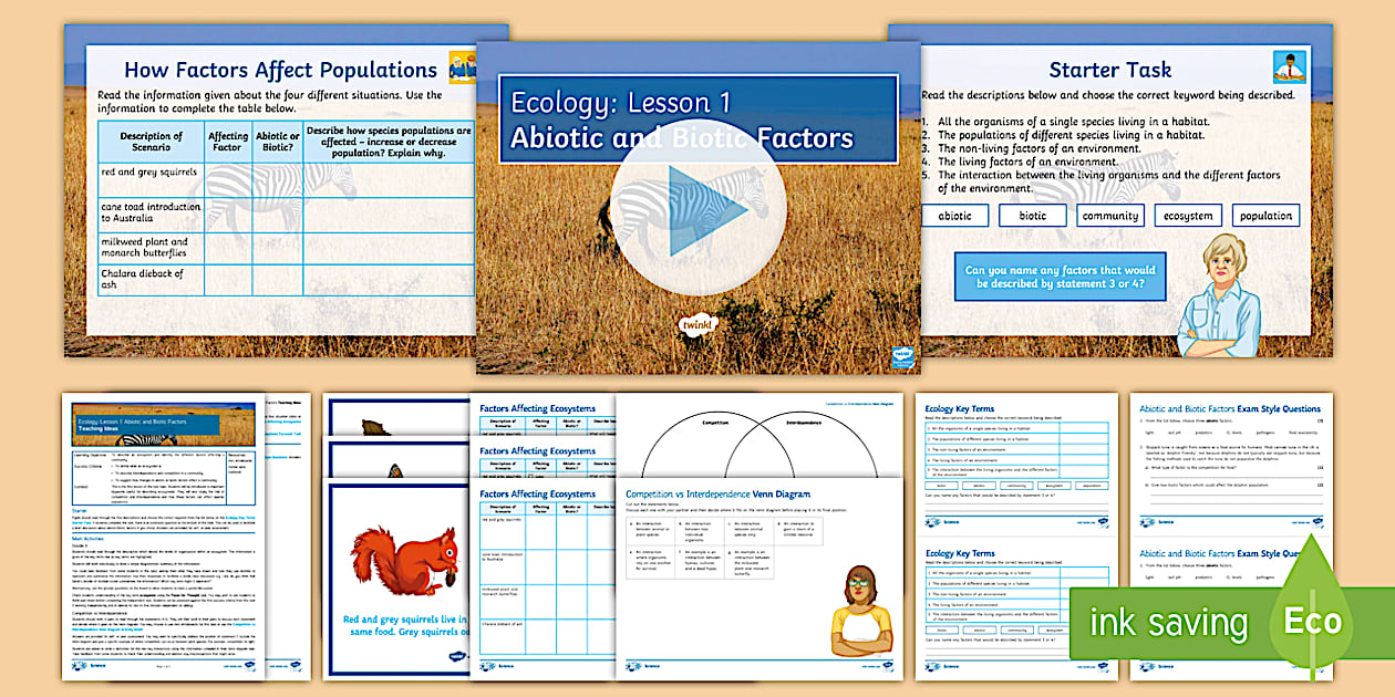 AQA GCSE Ecology: Abiotic and Biotic Factors | Beyond