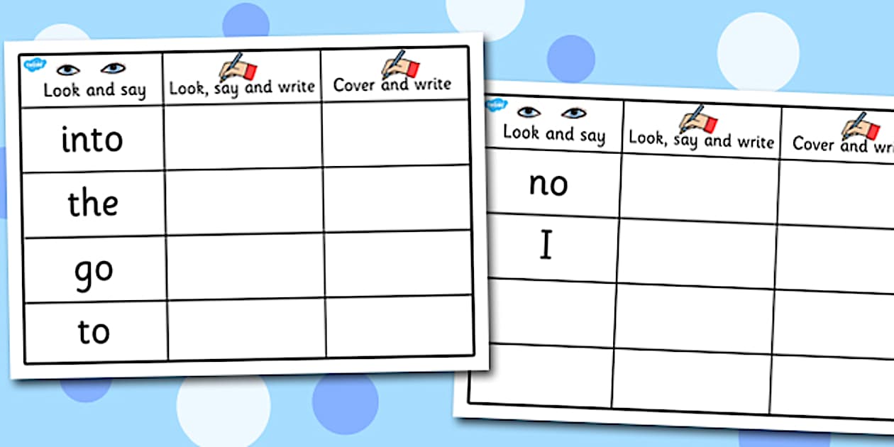 Tricky Words Writing Practice | Phase 2 - Primary - Twinkl