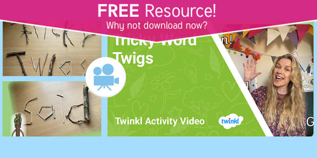 FREE! - Tricky Word Twigs Phonics Video | EYFS Outdoor Lessons