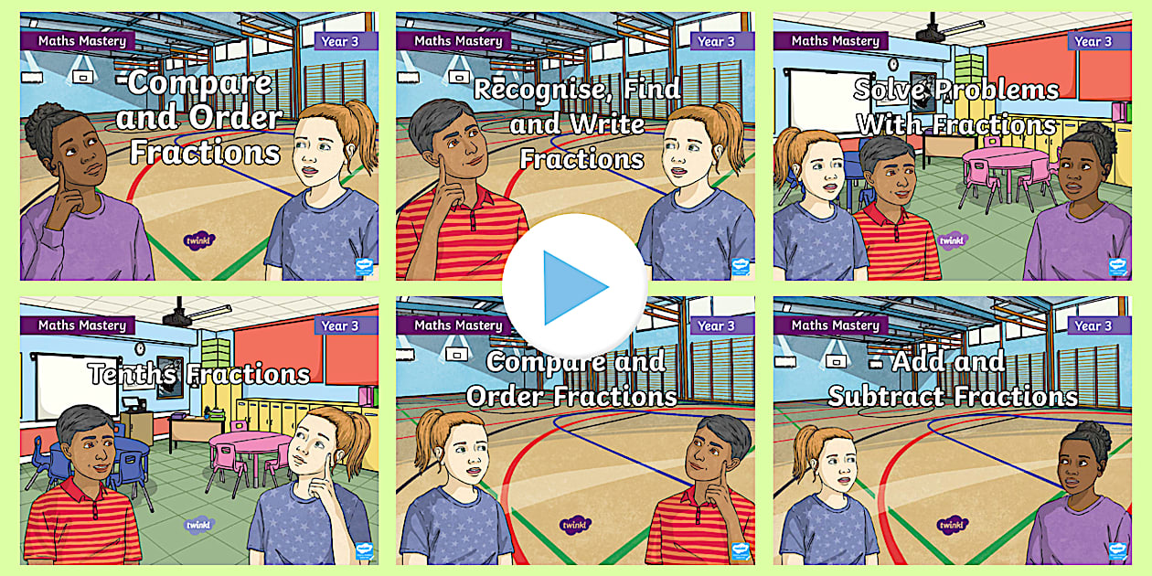 Year 3 Fractions Maths Mastery PowerPoint Resource Pack