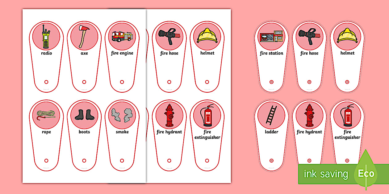 The Fire Station Aistear Communication Fan (teacher made)