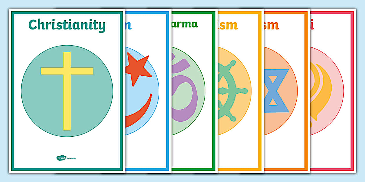 Major World Religions Display Posters (teacher made)