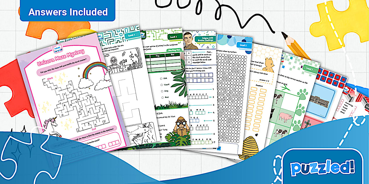 Puzzled Pack - Puzzles and Games for Kids! (teacher made)