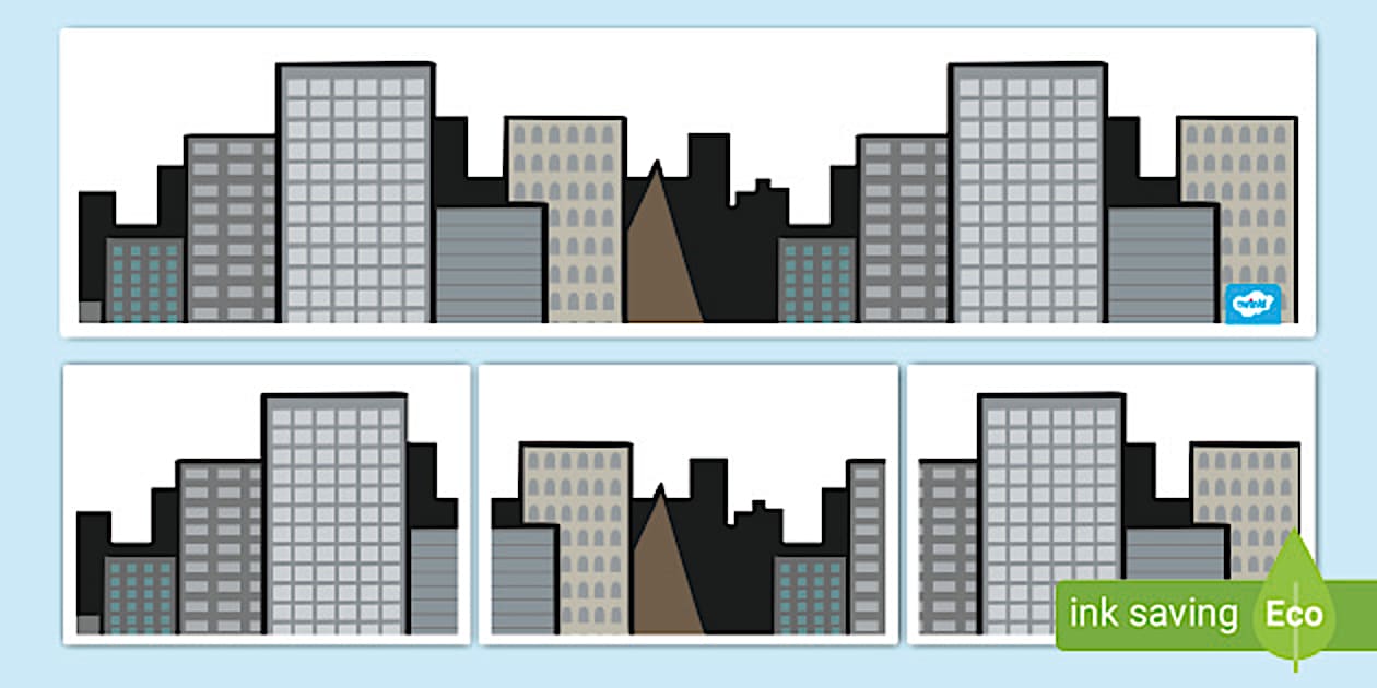 👉 Large Skyline Display (professor feito) - Twinkl