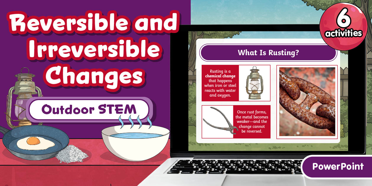 Outdoor STEM: Reversible and Irreversible Changes PowerPoint