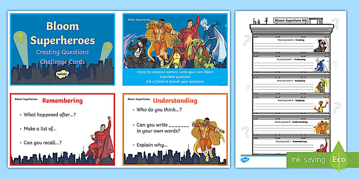 Bloom's Creating Questions Resource Pack (teacher made)