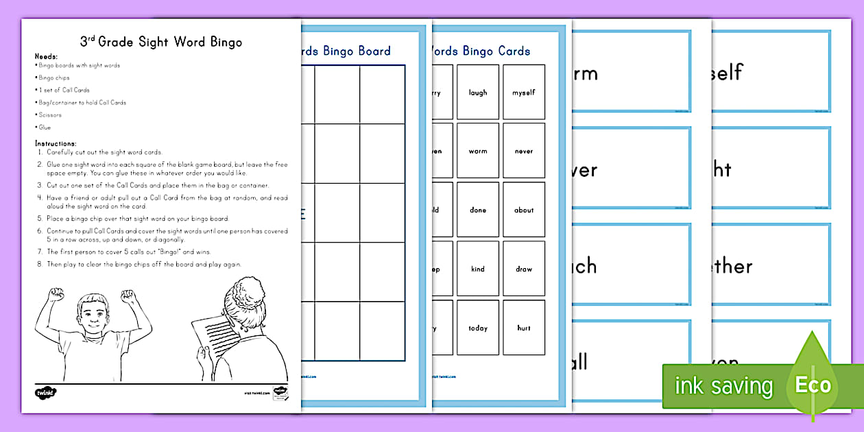 Tremendous and Memorable Sight Word Bingo Game | Twinkl USA