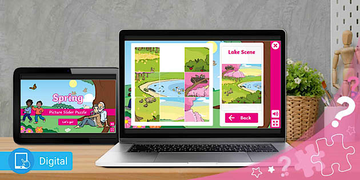 Interactive Spring Picture Slider Game | Flow Slider Puzzle