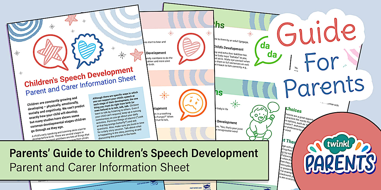Children's Speech Development Parent and Carer Information Sheet