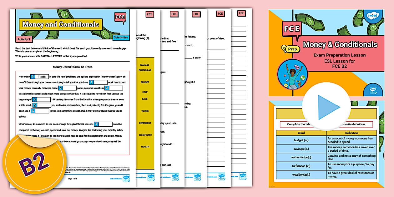 B2 First FCE Exam Prep Lesson by Twinkl (teacher made)