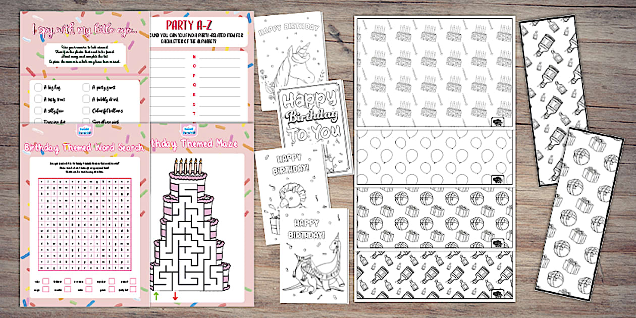 Little Party Guests Activity Pack | Twinkl Party - Twinkl