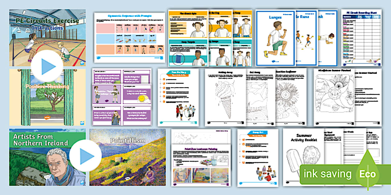 KS2 Summer Scheme Wet Weather Pack Northern Ireland - Twinkl