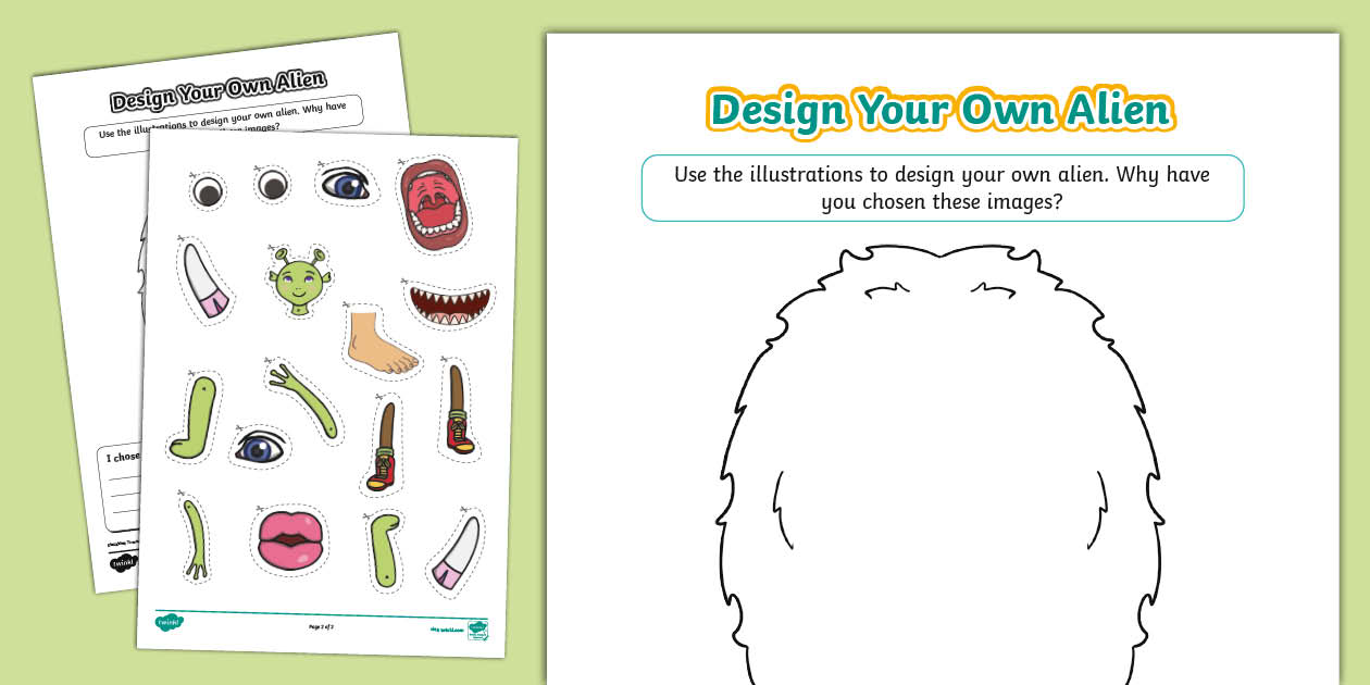 Design Your Own Alien Worksheet (l'enseignant a fait)