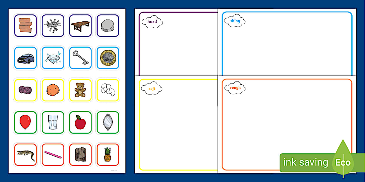 Colourful Semantics Everyday Materials Sorting Activity