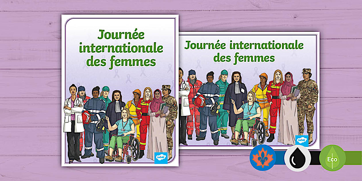 International Women's Day Poster French (teacher made)