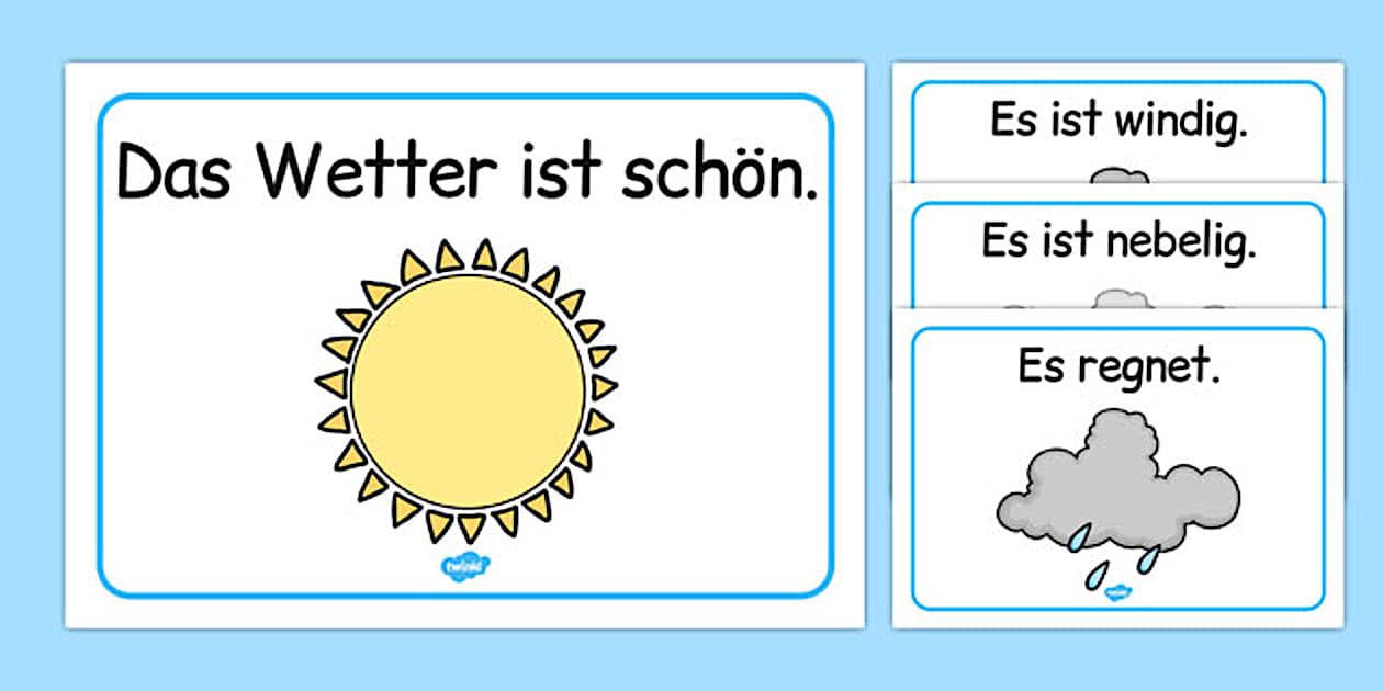 Weather Display Posters German (Teacher-Made) - Twinkl