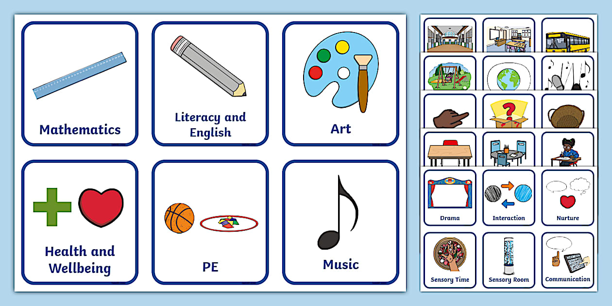 ASN Curriculum for Excellence Visual Timetable - Twinkl