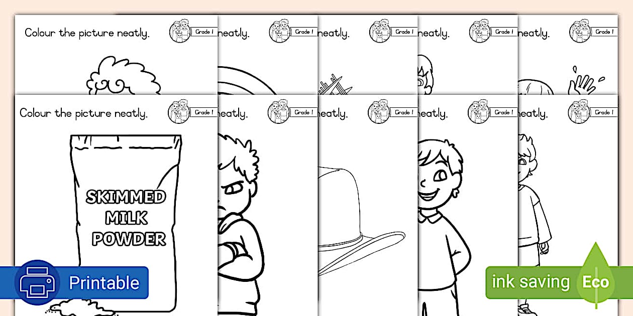 Grade 1 -en Colouring Page (teacher made) - Twinkl