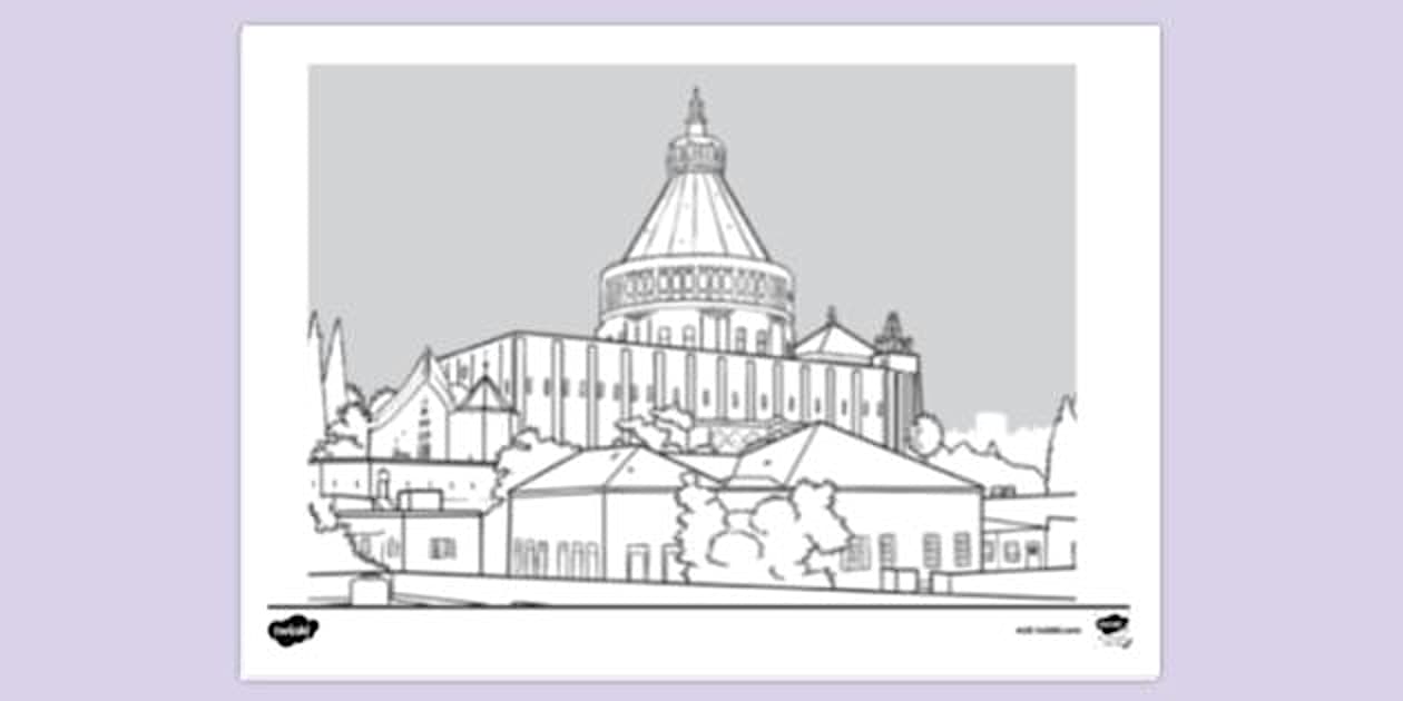 Nazareth Colouring | Colouring Sheet (teacher made) - Twinkl