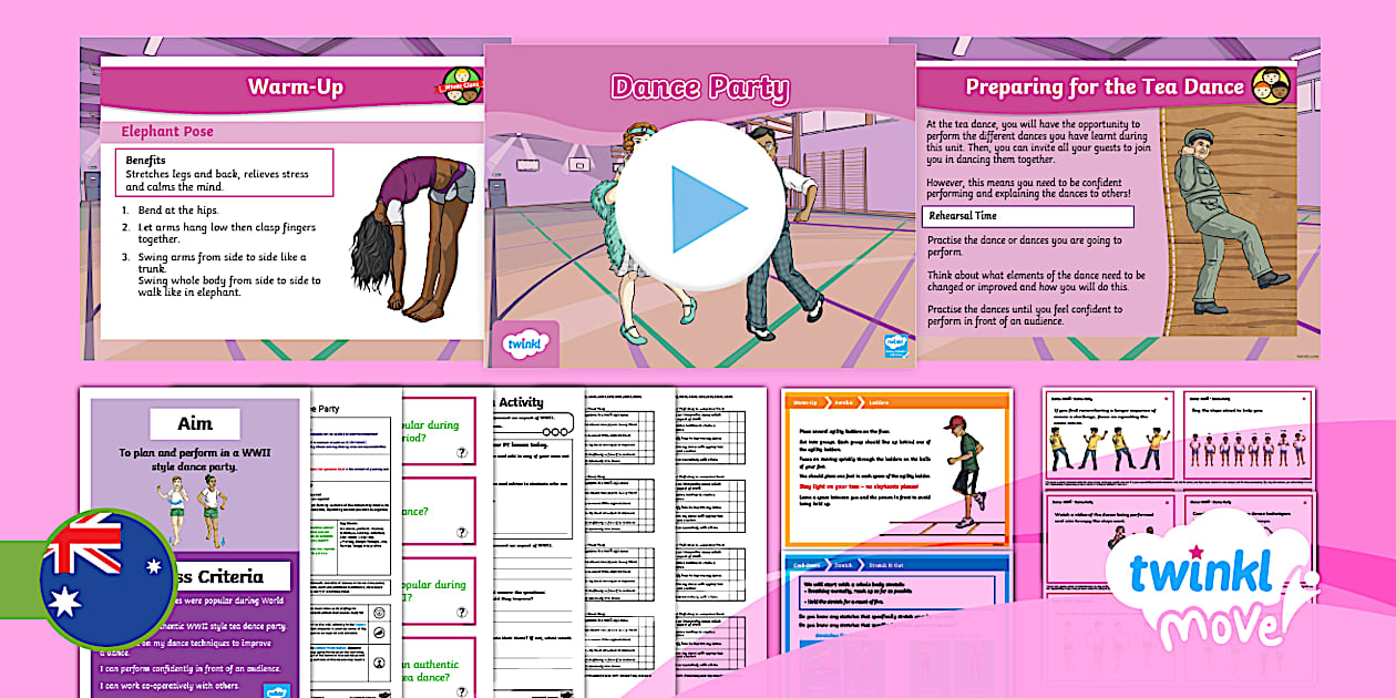 Year 5 Dance: WWII Lesson 6 - WWII Dance Party - Twinkl