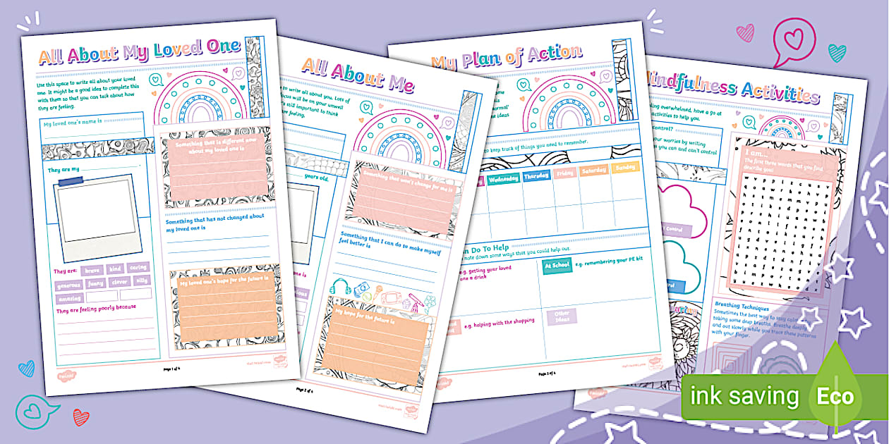 Activity Pack for Children with Poorly Parents Resource