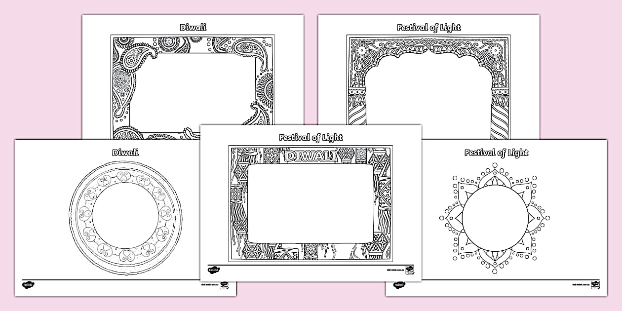 Diwali Festive Photo Frames (teacher made) - Twinkl
