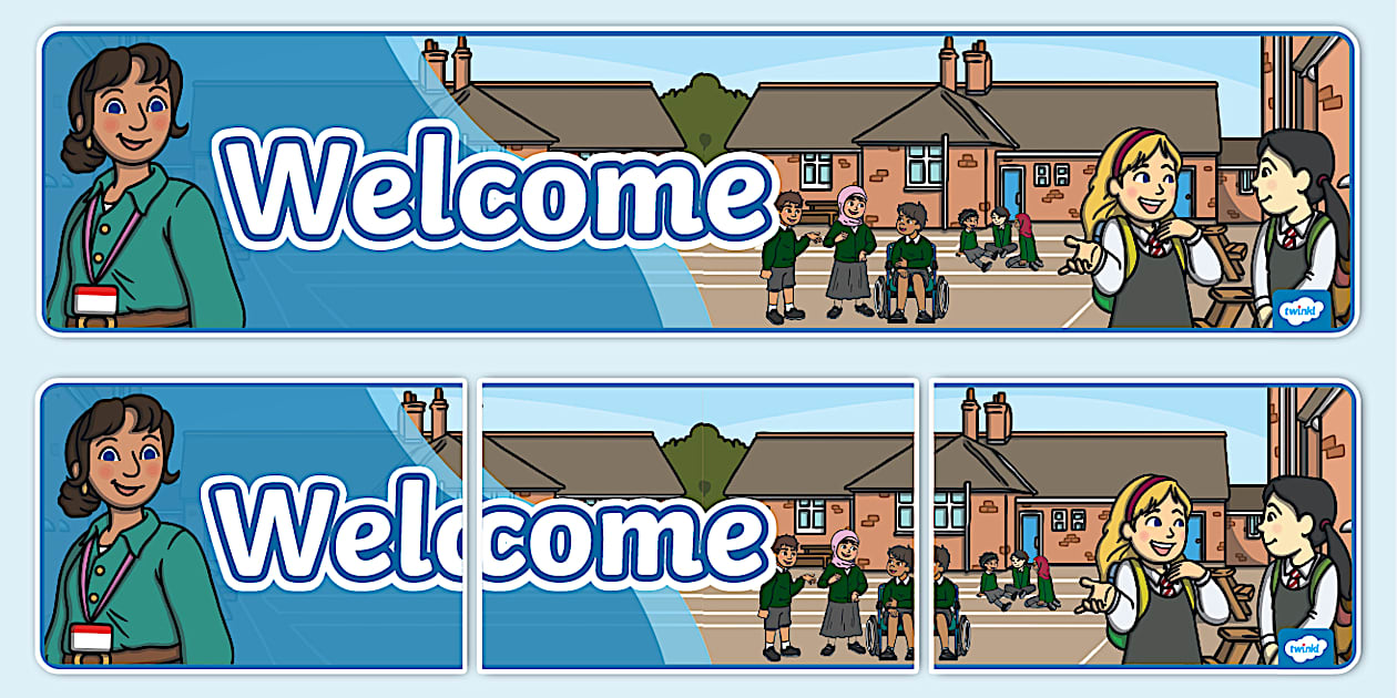 👉 Welcome Display Banner (teacher made) - Twinkl