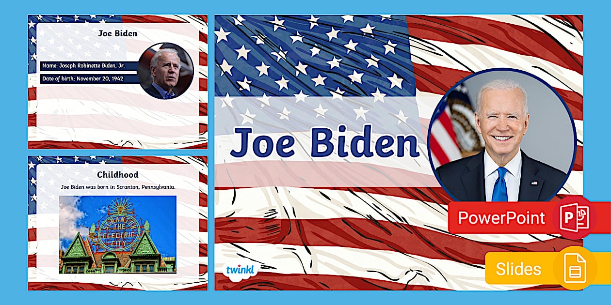 Joe Biden PowerPoint & Google Slides for 3rd-5th Grade