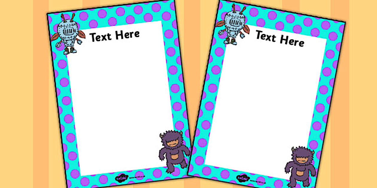 Monster Themed Editable Note (Teacher-Made) - Twinkl