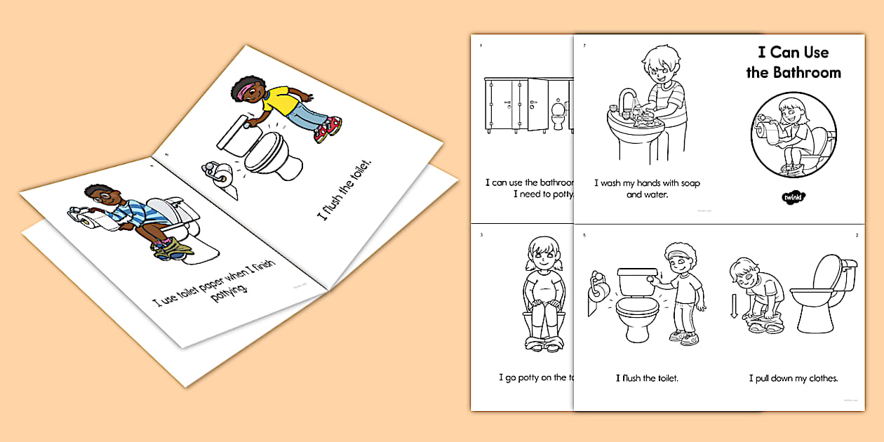 Editable I Can Use the Bathroom Emergent Reader - Twinkl