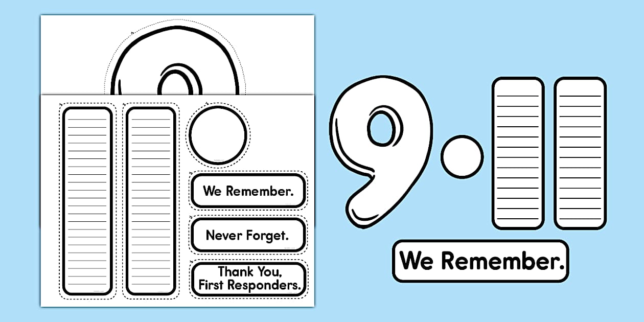 Printable Patriot Day Craft Activity for Kids | Twinkl USA