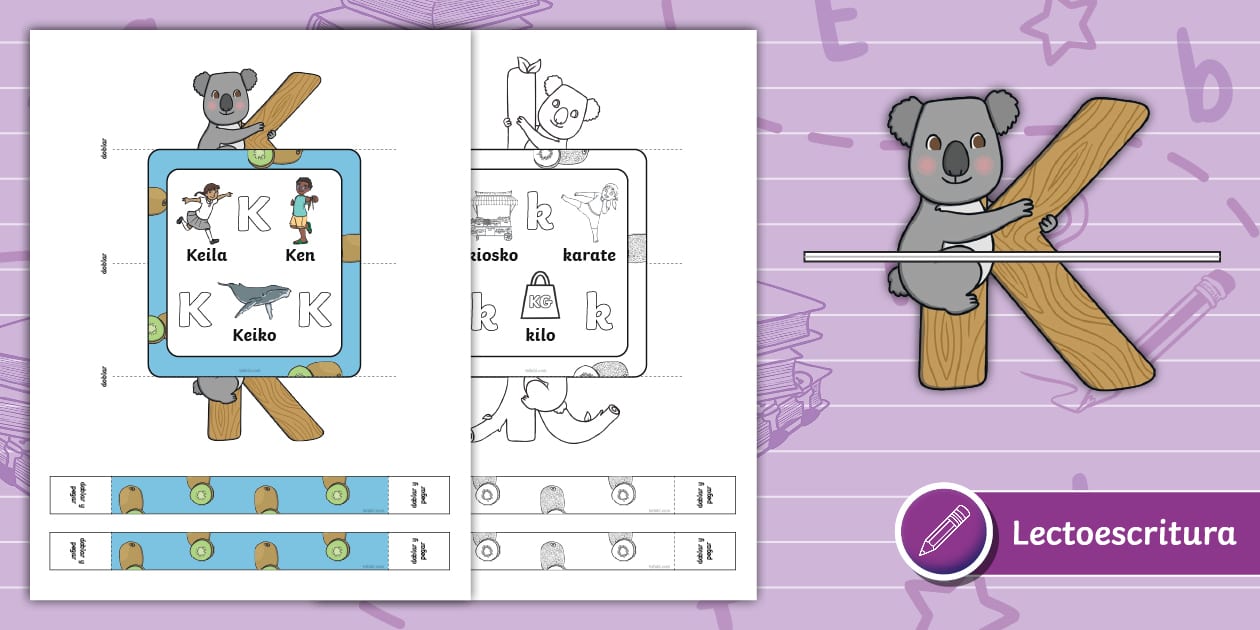 Marioneta: Letra K (creat de profesori) - Twinkl