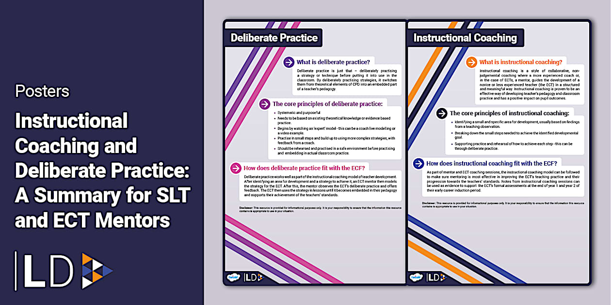 Instructional Coaching and Deliberate Practice Posters