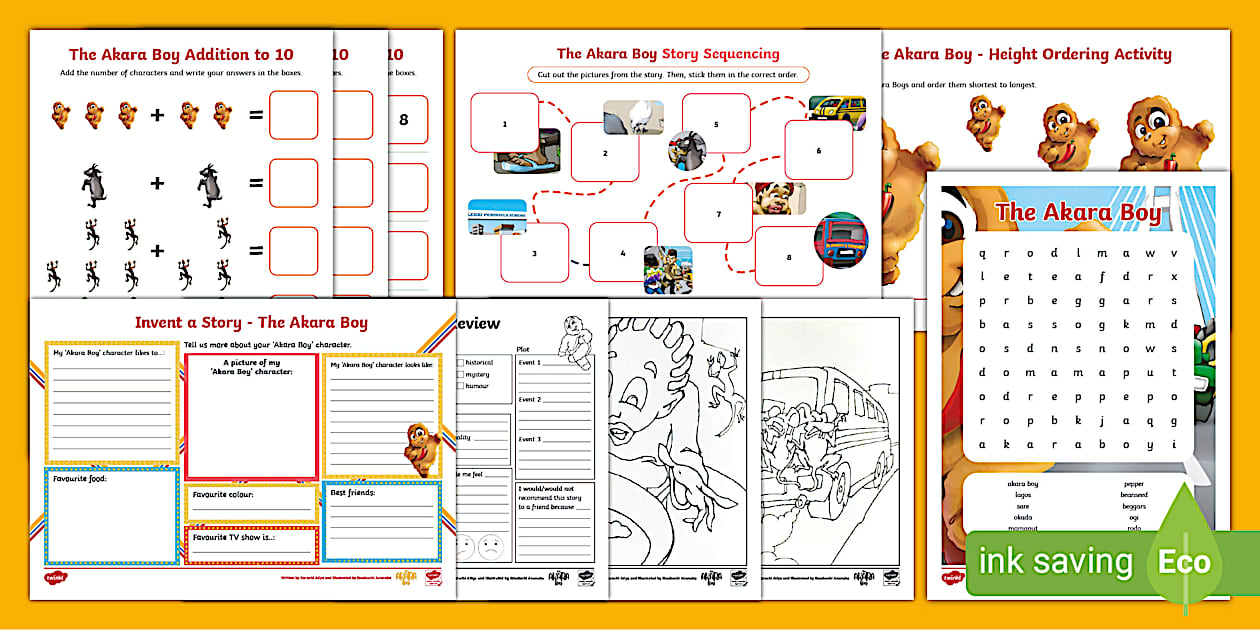 The Akara Boy Activity Pack KS1 - Twinkl