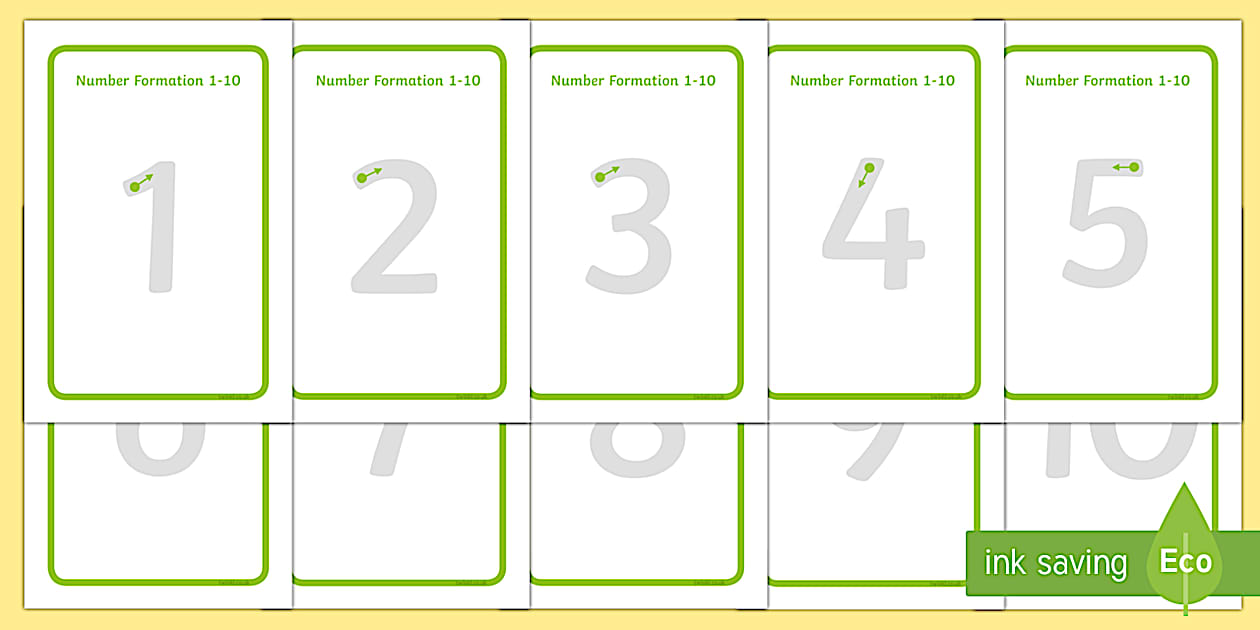 SA IKEA Tolsby/Fiestad Number Formation 1-10 Prompt Frame