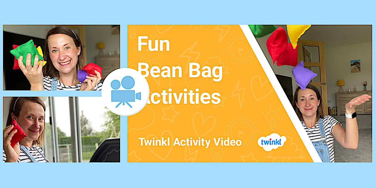 KS1 (Ages 5-7) Activity Video: Bean Bag Activities - Twinkl