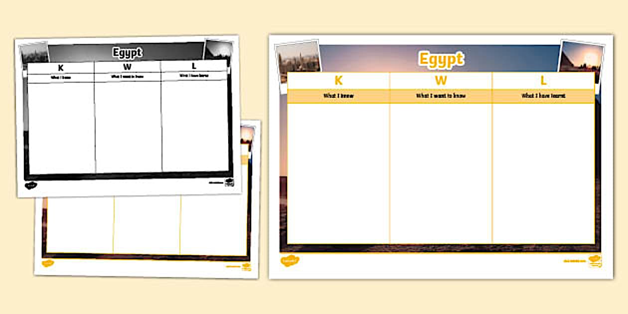 Egypt KWL Grid (teacher made) - Twinkl