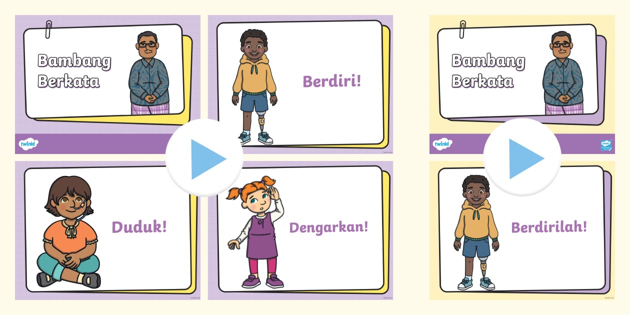 Simon Says Classroom Directions - Indonesian