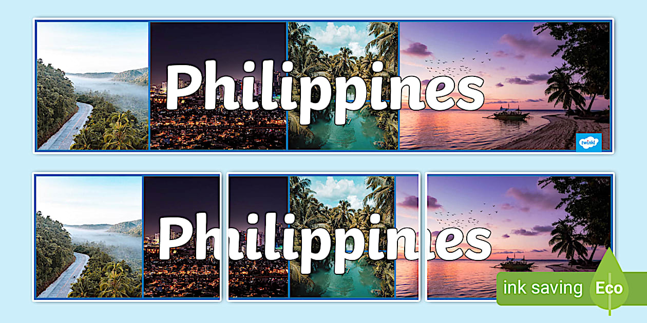 Philippines Photo Display Banner (teacher made) - Twinkl
