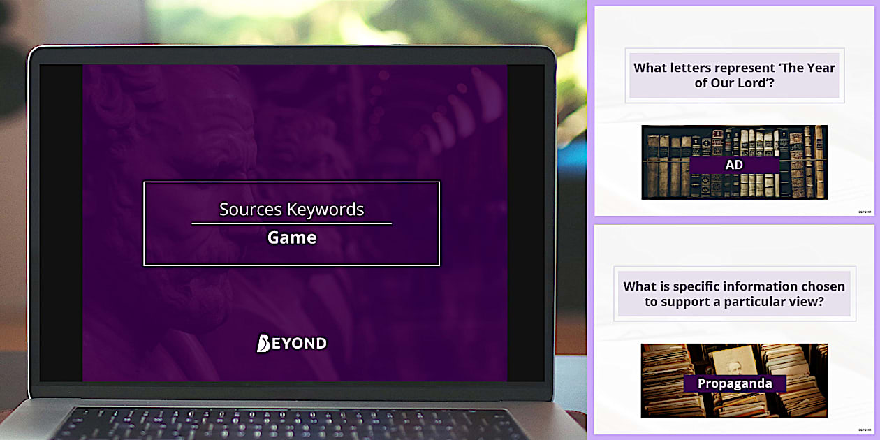 Sources Keywords (PowerPoint Game)