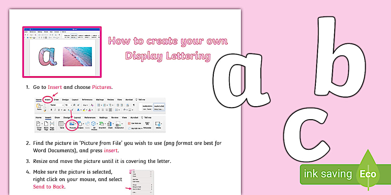 Create Your Own Display Lettering | Primary Resources