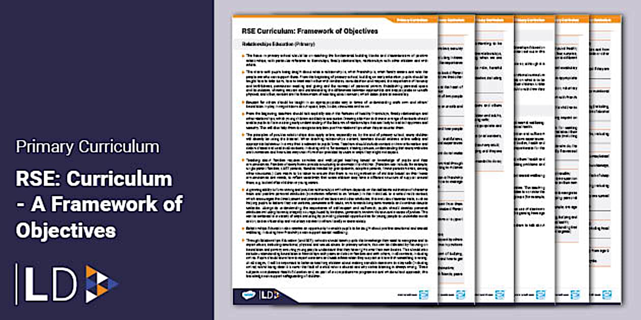 RSE Curriculum: Framework of Objectives (teacher made)