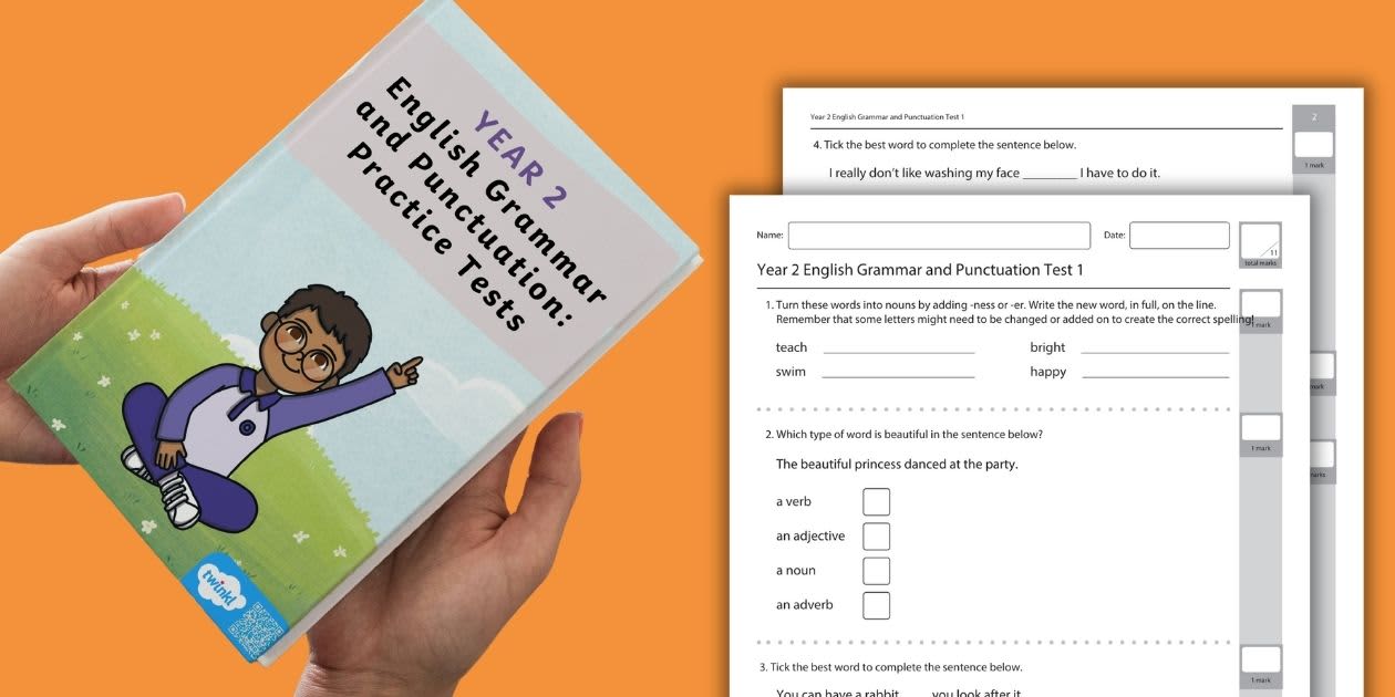 Year 2 English Grammar and Punctuation Practice Tests
