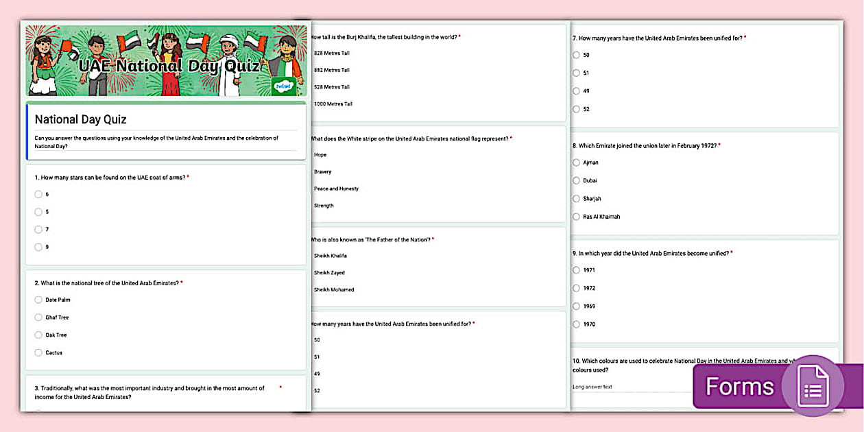 National Day Quiz (teacher made) - Twinkl