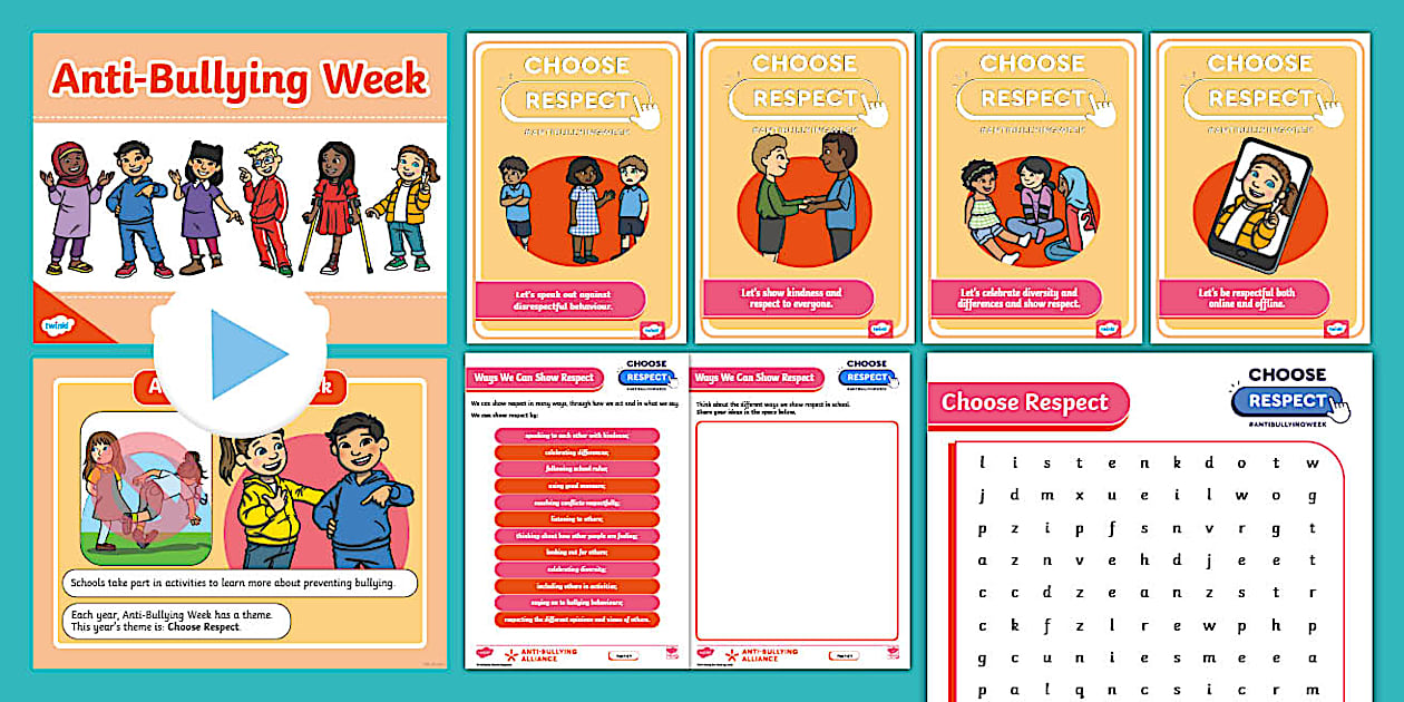 Anti-Bullying Week Choose Respect 2024 KS1 Activity Pack