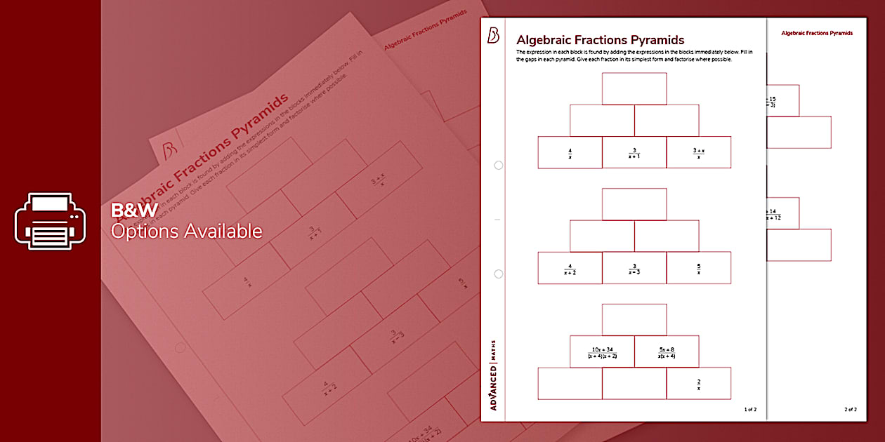 👉 Algebraic Fractions Pyramids | KS5 Maths | Beyond: Advanced