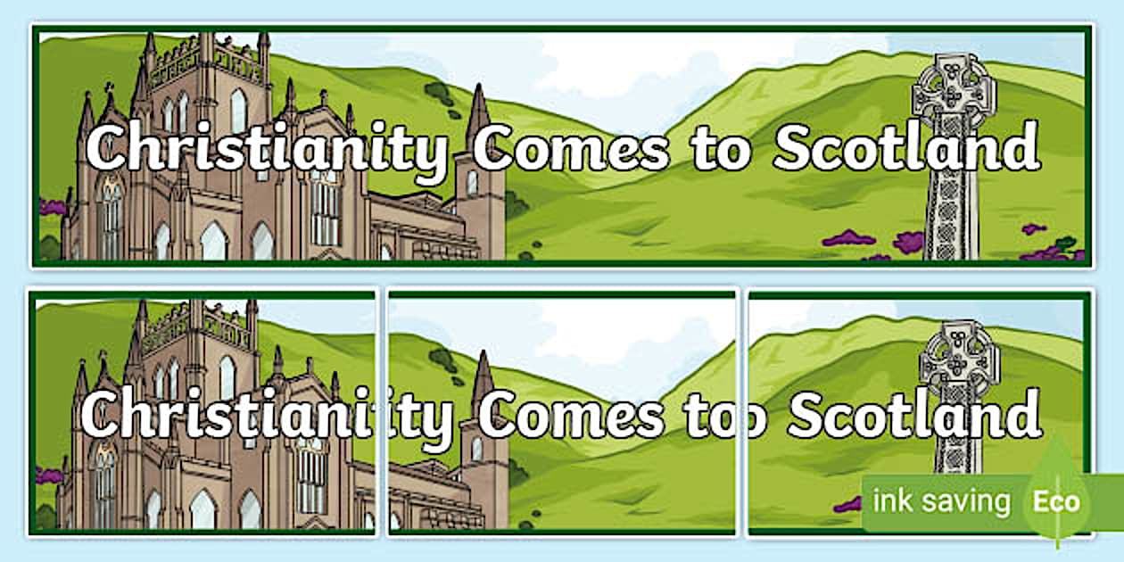 Catholic Christianity Comes to Scotland Display Banner