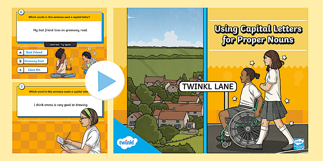 Using Capital Letters Proper Nouns SPaG Punctuation PowerPoint