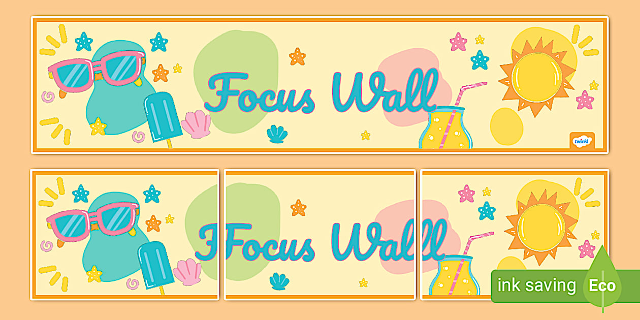 Summer Vibes Focus Wall Banner (teacher made) - Twinkl