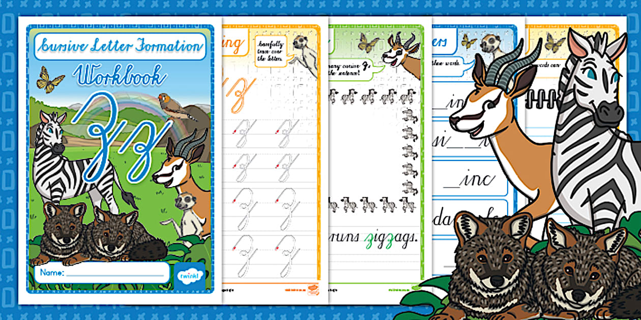 Cursive Letter Formation Workbook - Zz (teacher made)